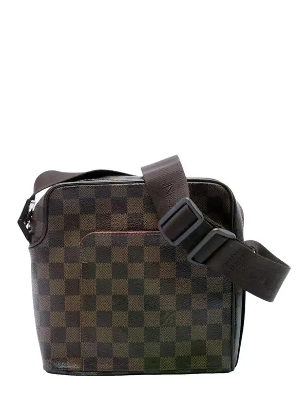 LOUIS VUITTON Damier Ebene Olav Pm Crossbody Bag - Brown