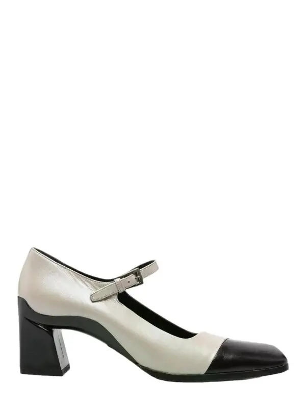 Prada Mary Jane Heeled Pumps - Grey