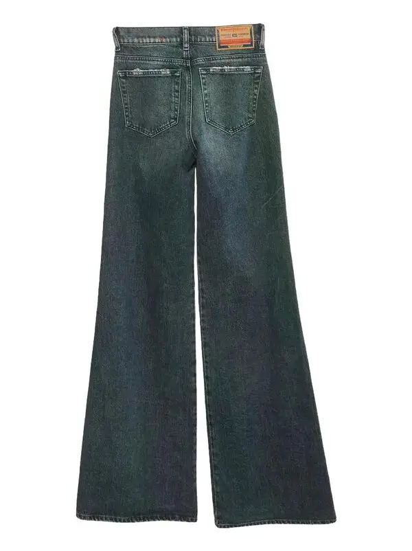 DIESEL® Distressed Wide-leg Jeans - Blue