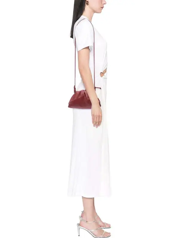 Bottega Veneta Lambskin Mini Pouch Crossbody Bag - Red