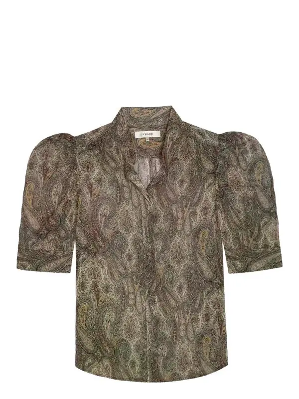 FRAME Gillian Paisley-print Blouse - Neutrals