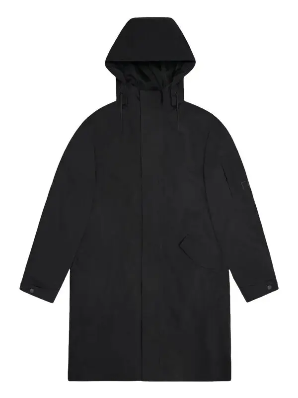 Rains Suva Hooded Hardshell Raincoat - Black