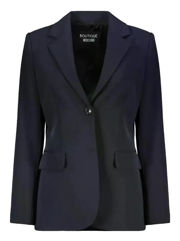 Moschino Single-breasted Notched-lapel Blazer - Blue