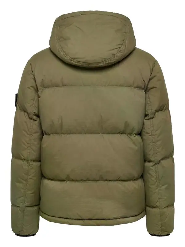 Stone Island Hooded Padded Jacket - Green