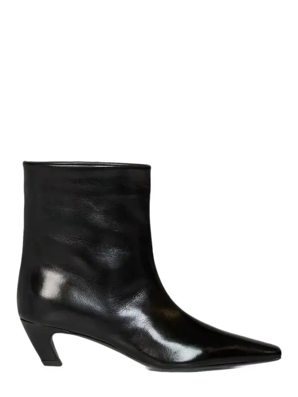 Khaite Square-toe Ankle Boots - Black