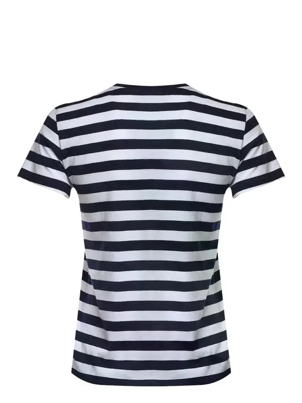 Polo Ralph Lauren Horizontal Stripe Embroidered T-shirt - Blue