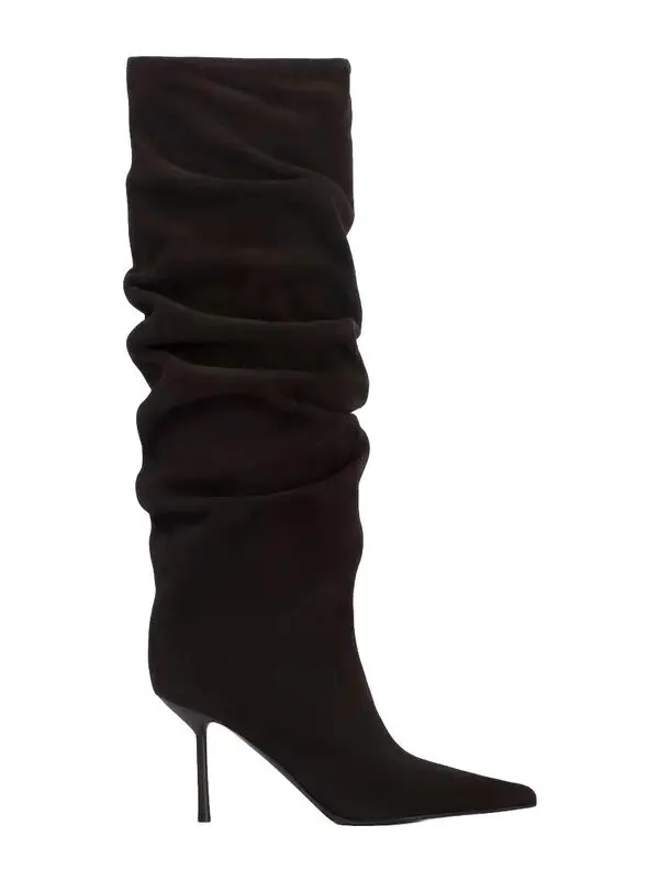 LE SILLA Bella Slouchy Suede Boots - Brown
