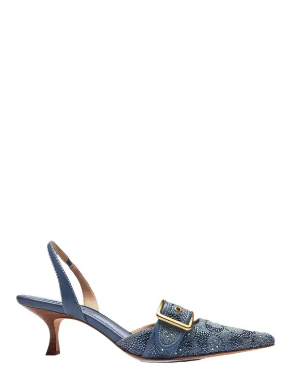COACH Embellished Buckled Pumps - Blue