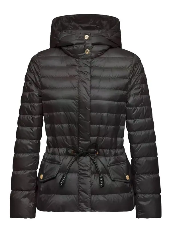 Moncler Raies Hooded Quilted Jacket - Black