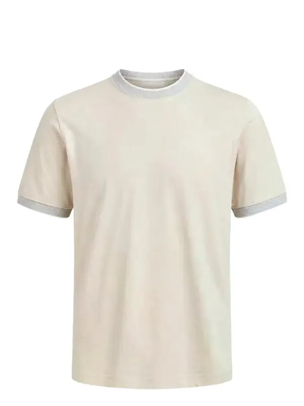 FRADI Contrast-trim T-shirt - Neutrals