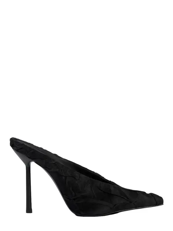 LE SILLA Crinkled-effect Sandals - Black