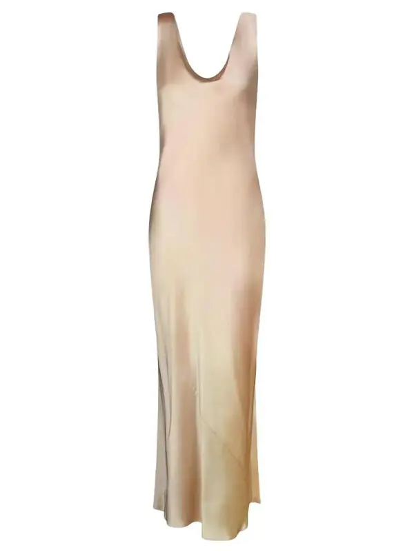 BLANCA VITA Maxi Cowl-back Sleeveless Dress - Neutrals