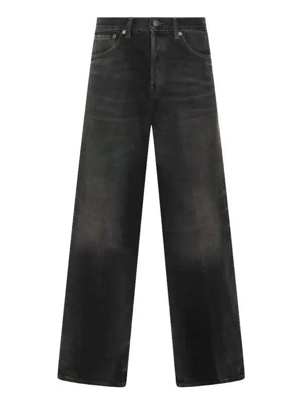 HAIKURE Bethany Faded Wide-leg Jeans - Black
