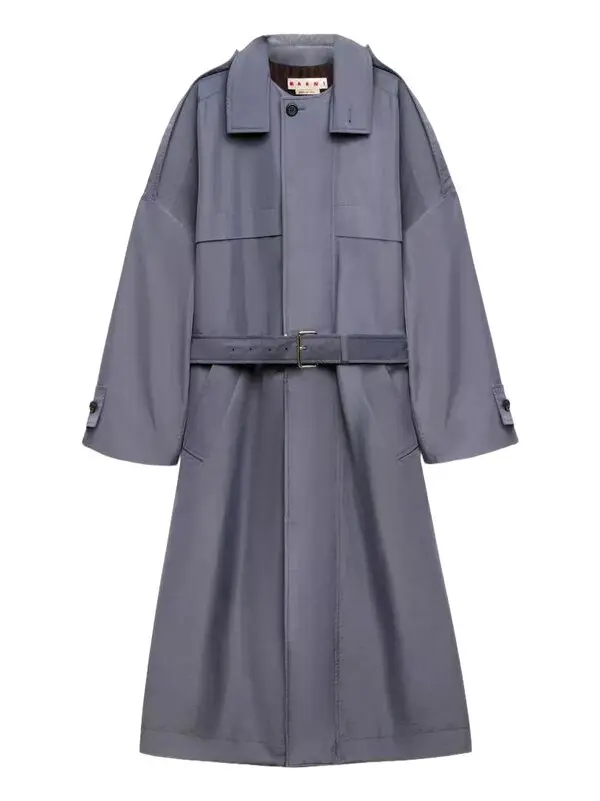 Marni Belted Trench Coat - Blue