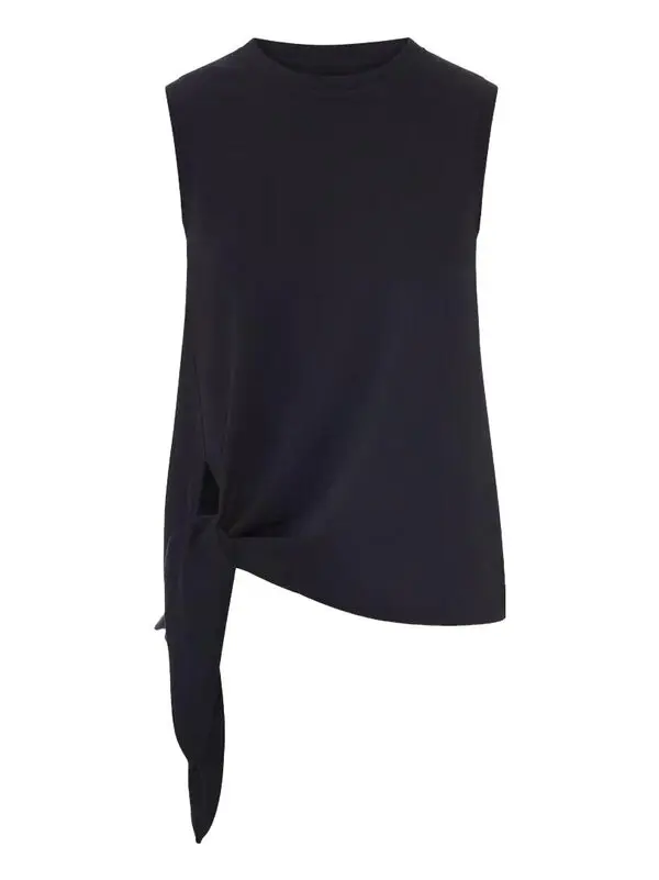 JW Anderson Knotted Hem Tank Top - Black