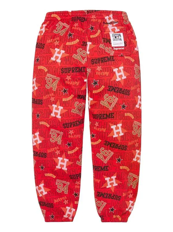 Supreme X Mitchell & Ness Teams Logo-print Track Pants - Red