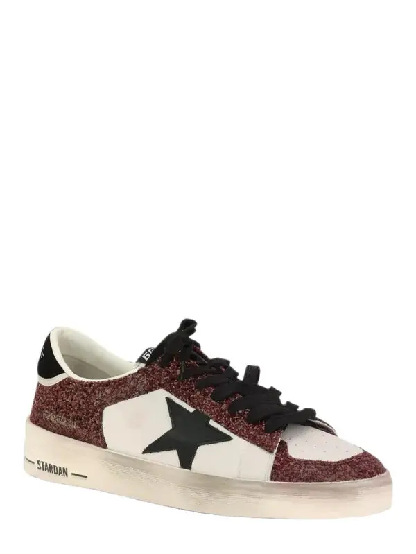 GOLDEN GOOSE Stardan Glitter-embellished Sneakers - White