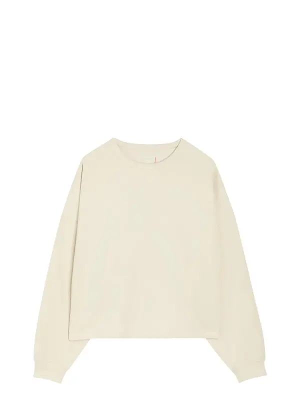 Nike Cropped Jersey Sweatshirt - Beige
