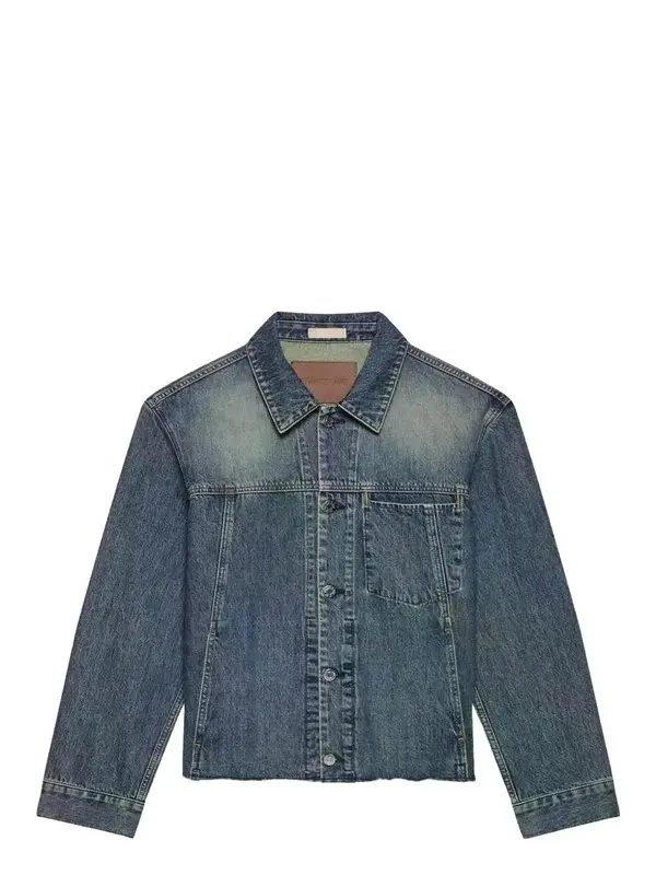 Helmut Lang Distressed Denim Jacket - Blue