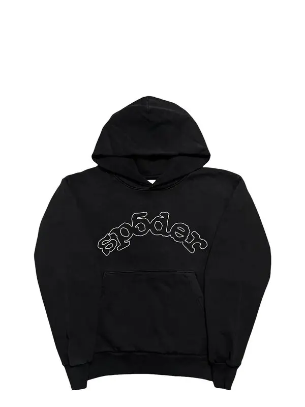 SP5DER Og Logo Long-sleeve Hoodie - Black