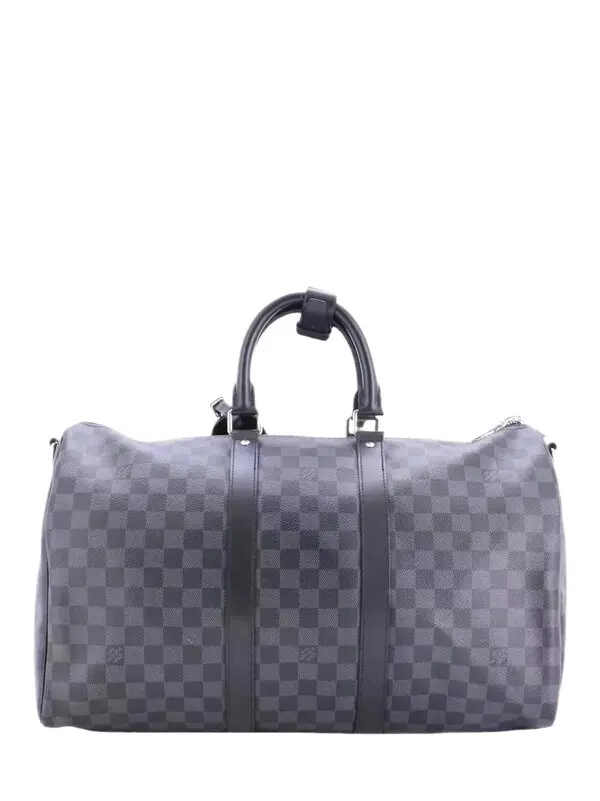 LOUIS VUITTON Keepall Bandoulière 45 Travel Bag - Black