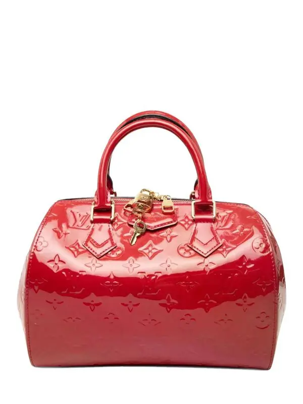 LOUIS VUITTON Monogram Vernis Montana Handbag - Red