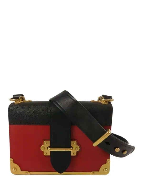 Prada Calf Leather Mini Shoulder Bag - Red