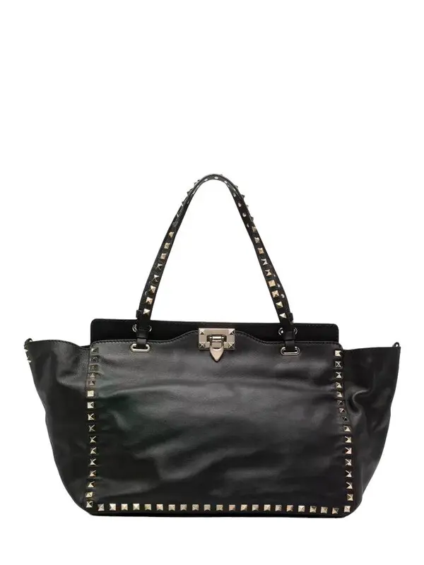 Valentino Garavani Rockstud Embellished Shoulder Bag - Black