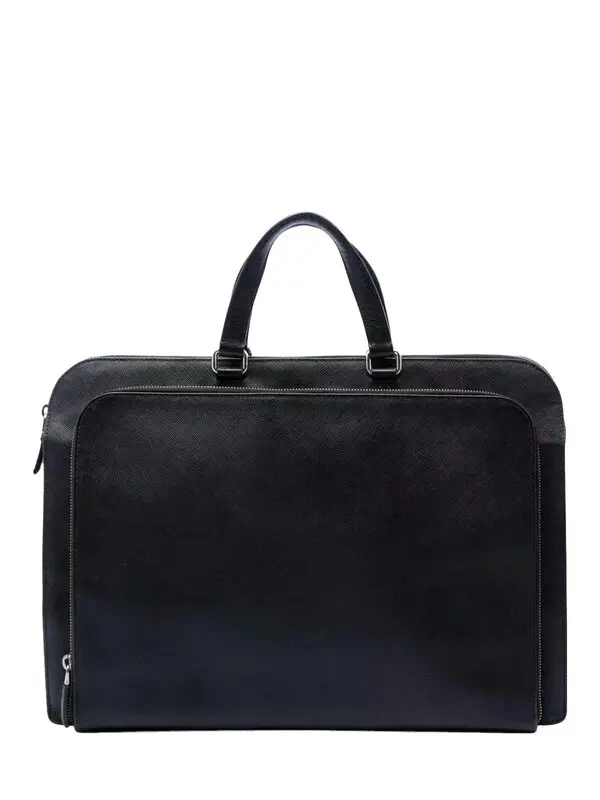 Prada Saffiano Leather Business Bag - Black