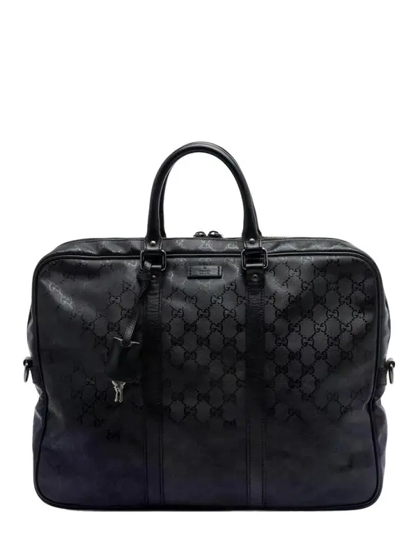 Gucci Gg Imprimé Business Bag - Black