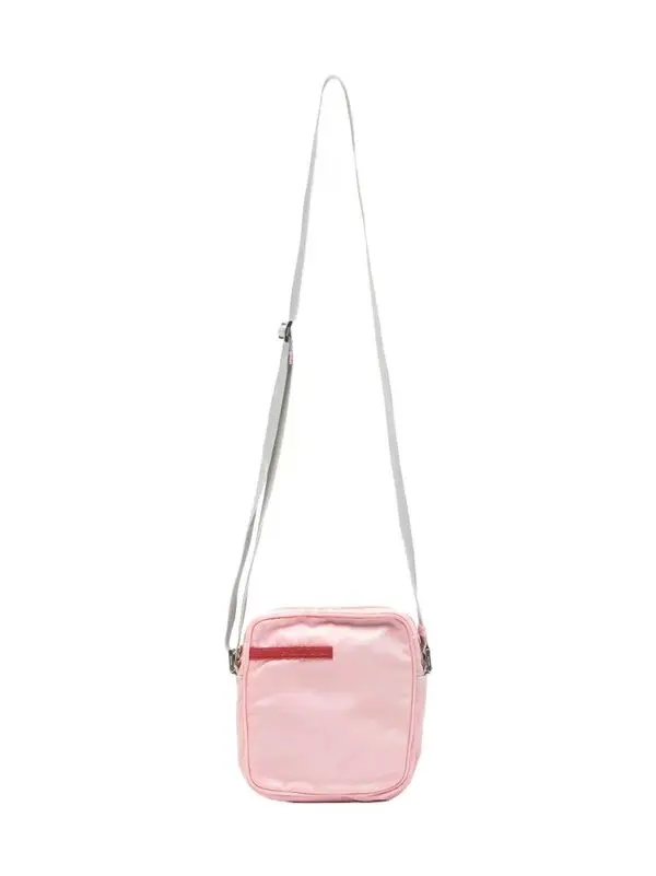 Prada Logo Patch Shoulder Bag - Pink