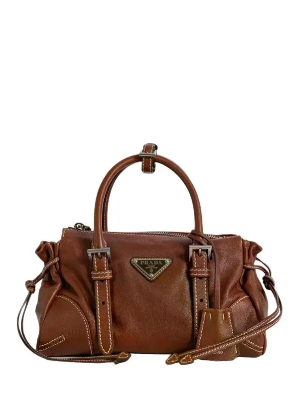 Prada Bonnie Small Satchel Bag - Brown