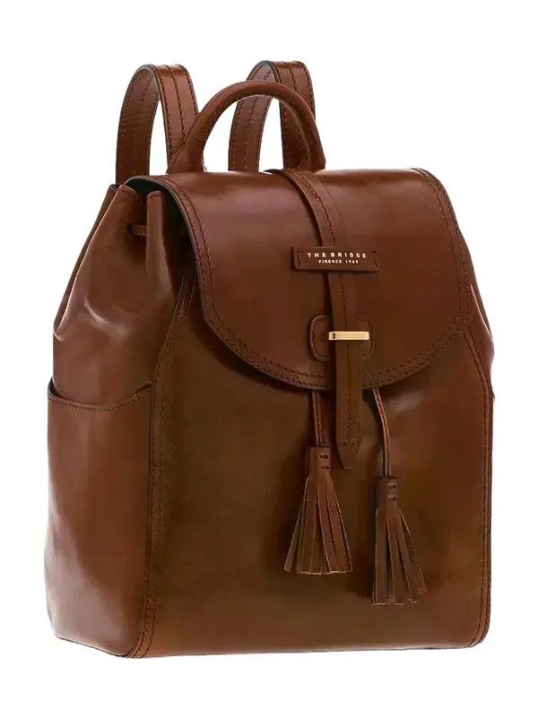 THE BRIDGE Florentin Leather Backpack - Brown