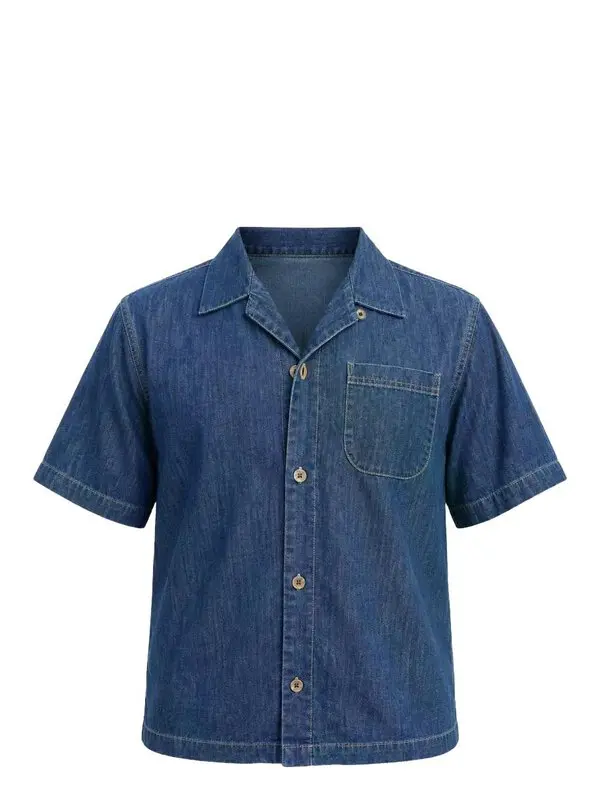DL1961 Hugh Short-sleeve Shirt - Blue