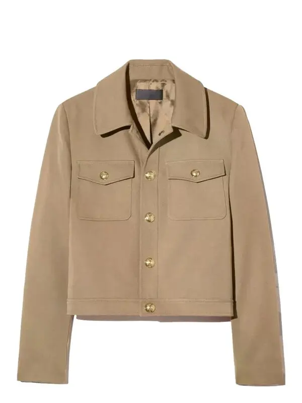 NILI LOTAN Edna Cropped Jacket - Neutrals