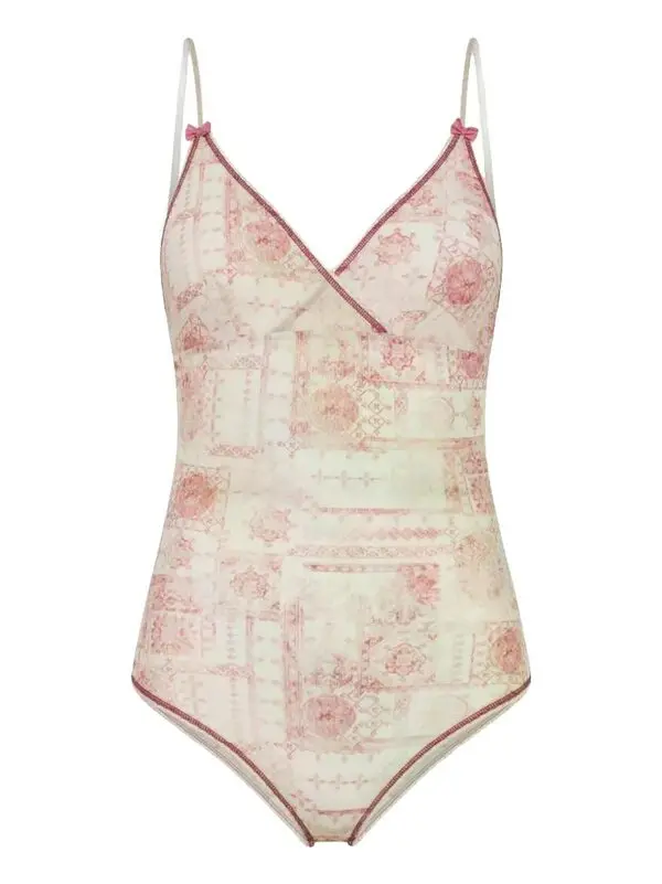 Momoni All-over Print Bodysuit - Neutrals