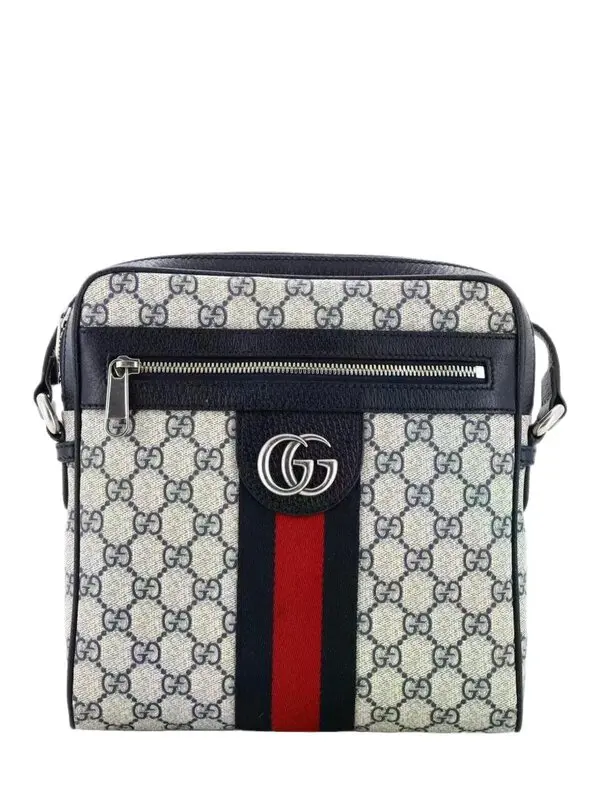 Gucci Ophidia Messenger Bag Gg Coated Canvas Small Crossbody Bag - Blue