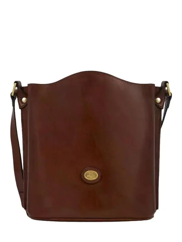 THE BRIDGE Leather Bucket Bag - Brown