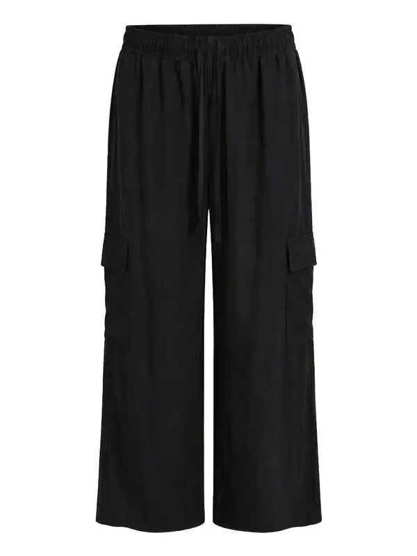 LA HAINE INSIDE US Cargo Pants With Drawstring Waist - Black