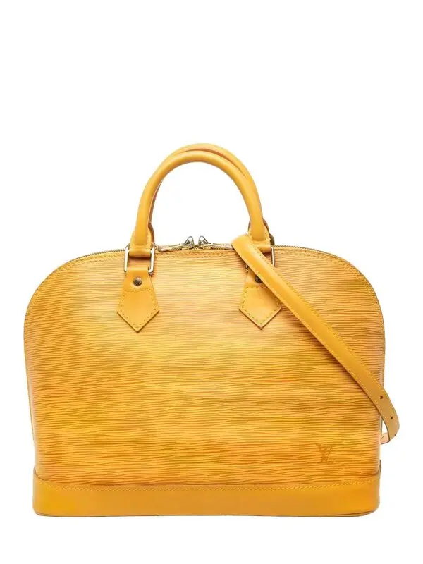 LOUIS VUITTON Epi Alma Pm Handbag - Yellow