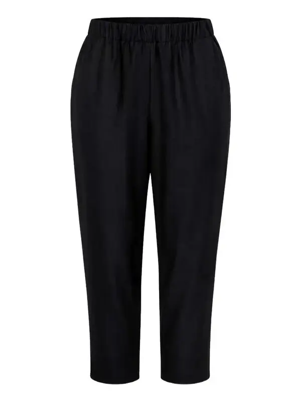 Dusan Elasticated Waistband Carrot Trousers - Black