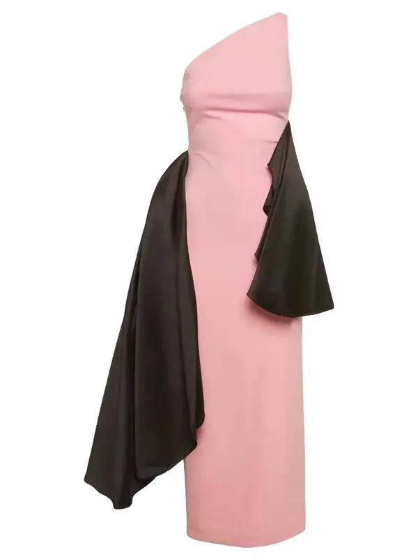 Solace London Calla Draped Maxi Dress - Pink