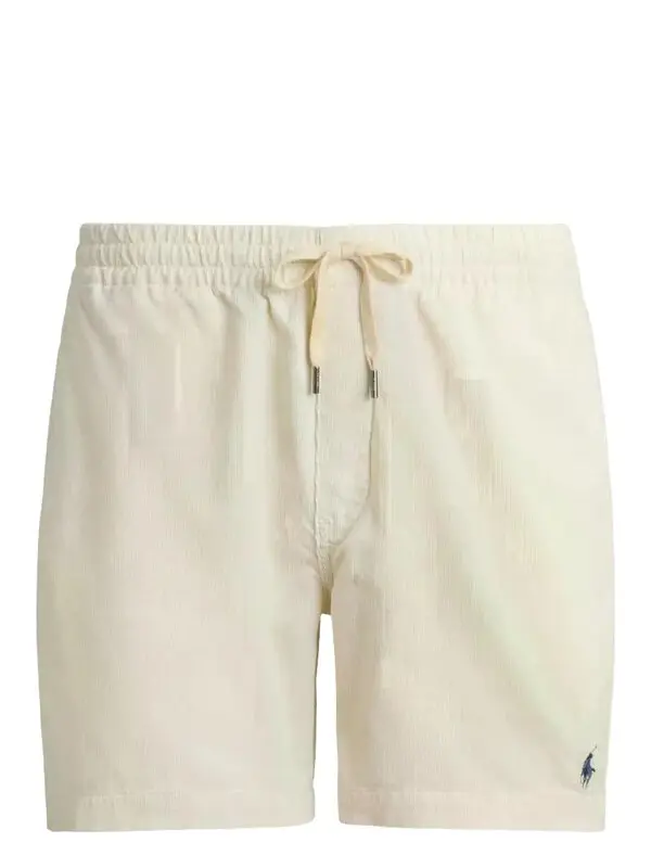 Polo Ralph Lauren Embroidered Corduroy Shorts - Neutrals