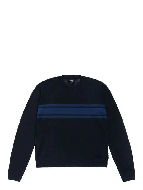 StÜssy Lightweight Striped Sweater - Black