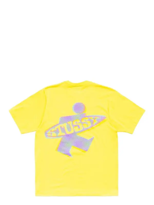 StÜssy Dot Surf Puff Print T-shirt - Lemon