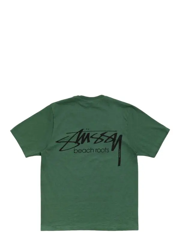 StÜssy Beach Roots T-shirt Pigment Dyed - Pine