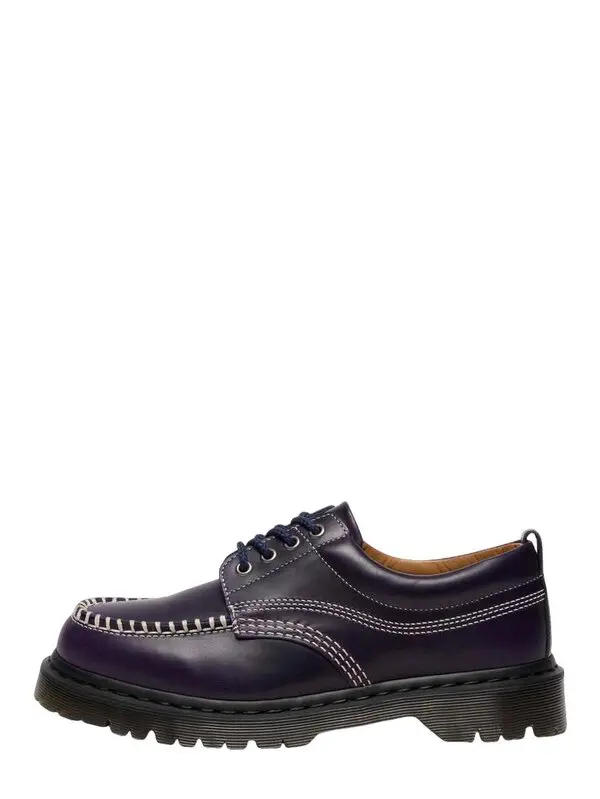 Dr. Martens Lowell Orleans Leather Moc Toe Shoe - Midnight Blue