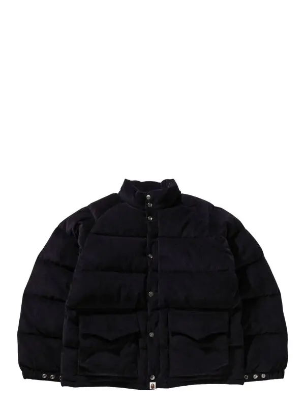 A BATHING APE Corduroy Classic Down Jacket - Black