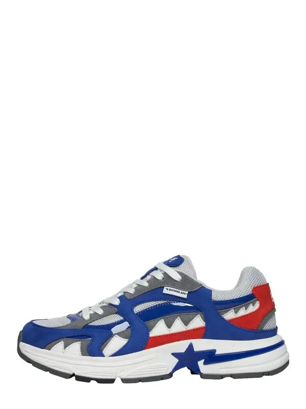 A BATHING APE Shark Sta Japan Sneakers - Blue/white