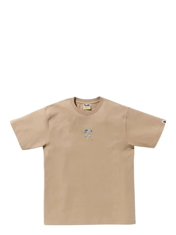 A BATHING APE Liquid Camo Small Ape Face T-shirt - Beige